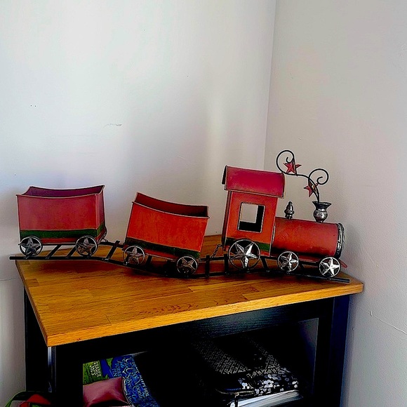 At Home | Holiday | Red Metal Train Decor Holiday Hoedown | Poshmark